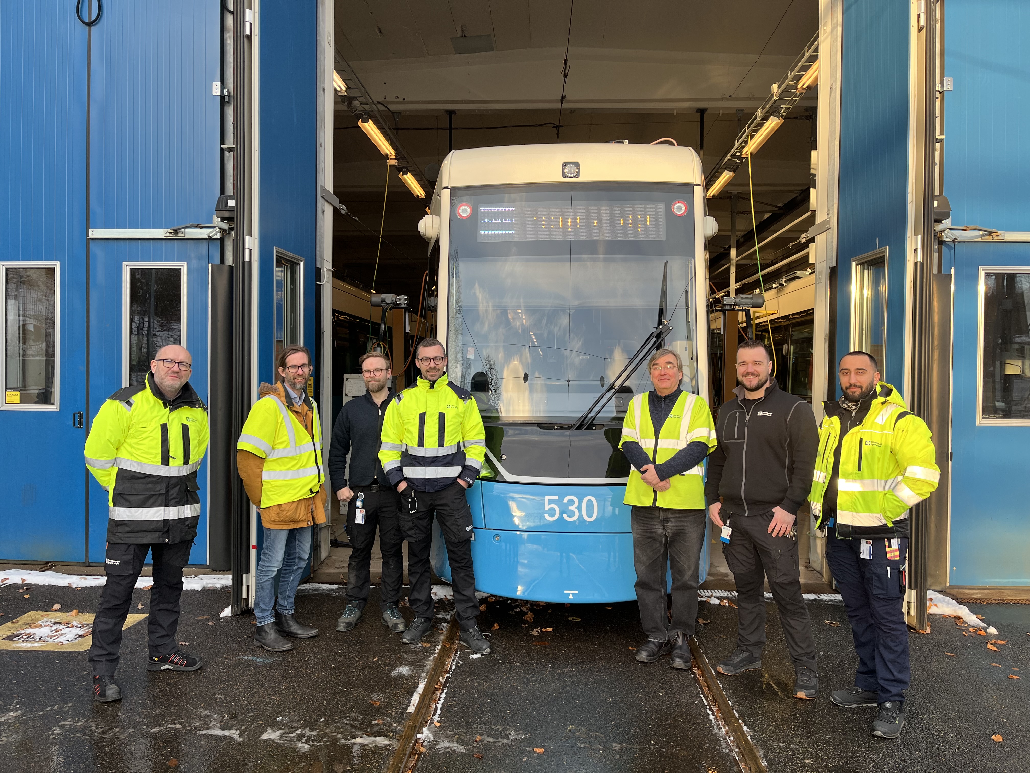 Milstolpe när sista M33 blev trafikfärdig på Slottsskogsdepån ...